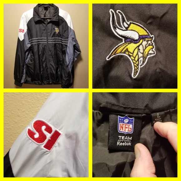 NFL | Jackets & Coats | Mens Sports Illustrated Vikings Reebok ...